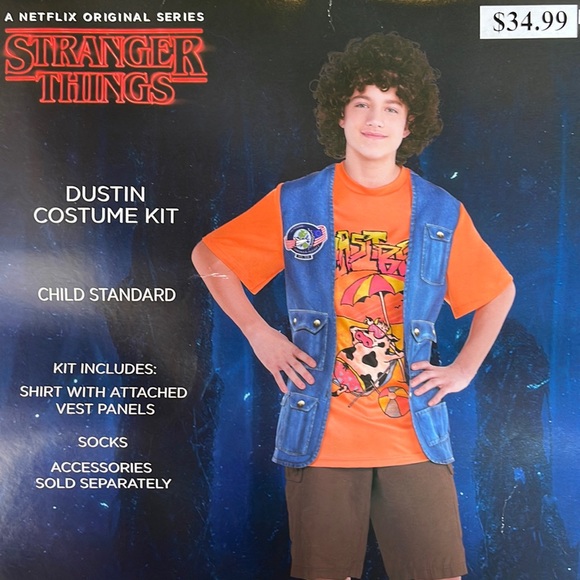 Netflix | Costumes | Stranger Things Dustin Kids Costume Kit New | Poshmark